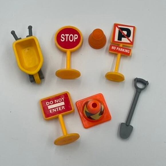 Unknown | Toys | Vintage Construction Traffic Toys Shovel Stop Sign ...